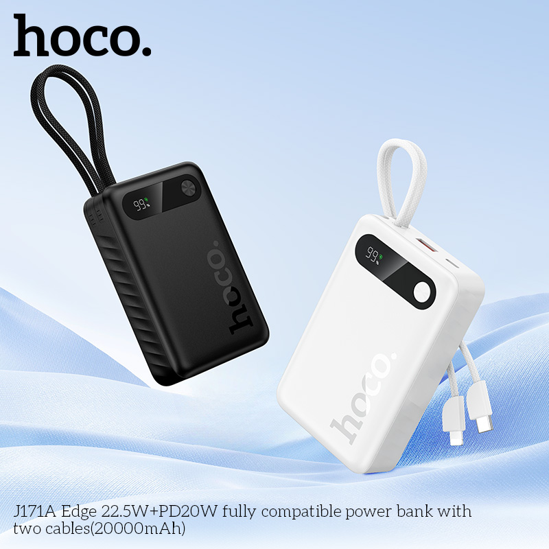 Pin dự phòng Hoco J171A Edge 22.5W+PD20W tương thích hoàn toàn với hai ...